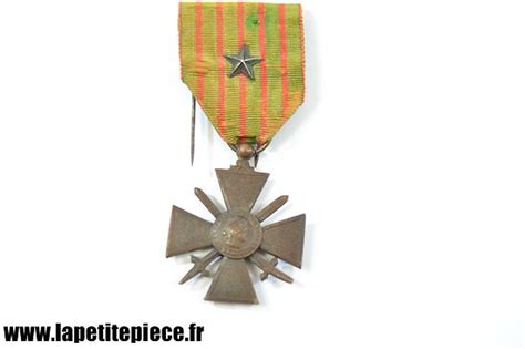Médaille Croix du combattant 1914 1918 avec citation WW1 french medals