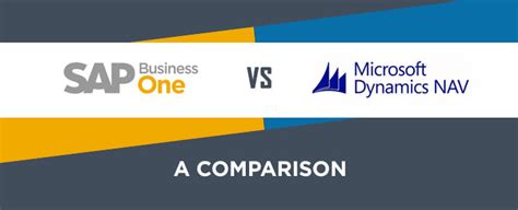 SAP Business One And MS Dynamics NAV Comparison
