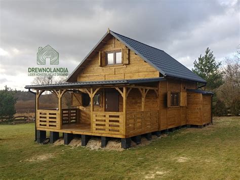 Domki drewniane całoroczne do 35 m pod klucz Drewnolandia