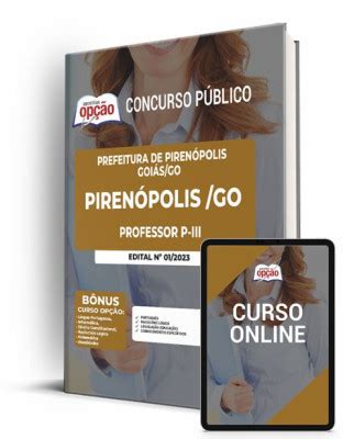 Apostila Prefeitura de Pirenópolis Professor P III 2023 Download Apostila