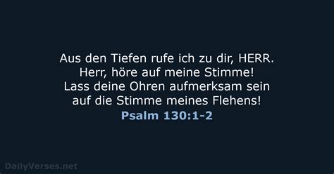 26 April 2024 Bibelvers Des Tages ELB Psalm 130 1 2