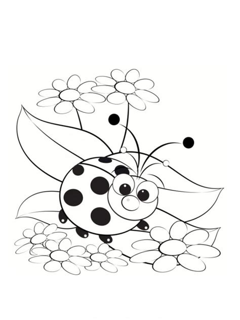Coloriage Mod Le Coccinelle Dessin Gratuit Imprimer