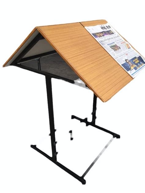 Wooden Newspaper Reading Stand Color Brown At Rs 3 900 Piece In