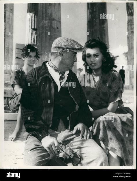 11 novembre 1956 Sophia Loren Tournage à l Acropole Son double