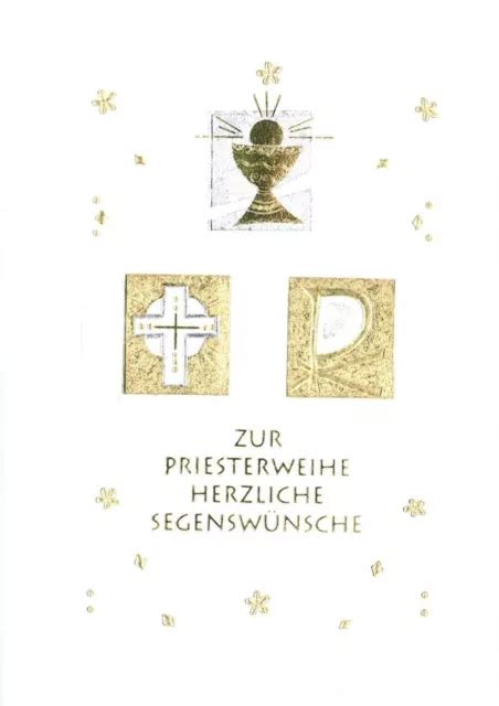 GLÜCKWUNSCHKARTE ZUR PRIESTERWEIHE Herzliche Segenswünsche EUR 2 95