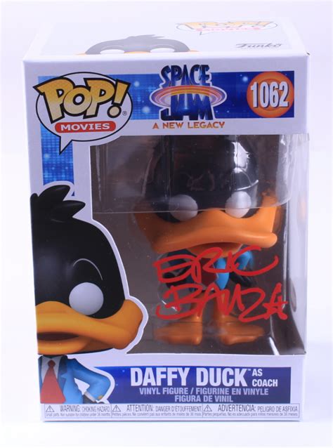 Eric Bauza Signed Space Jam 1062 Daffy Duck As Coach Funko Pop