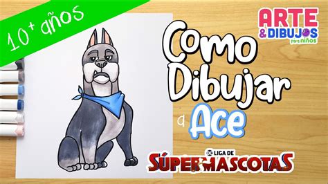 Como Dibujar A Ace El Bati Sabueso DC Liga De Supermascotas Arte Y