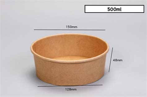 Envase Bowl Kraft Ml C Tapa X Unidades Cuotas Sin Inter S