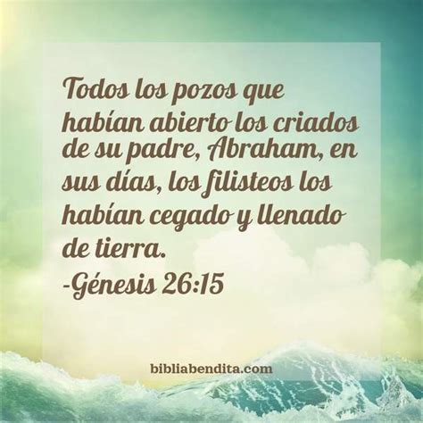 Explicación Génesis 26 15 Todos los pozos que habían abierto los