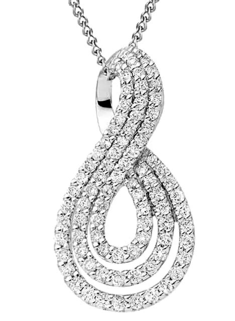 NOËL 1 64CT NATUREL Diamant Rond 14k Blanc Solide or Mariage Pendentif