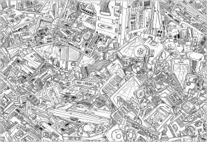 Pour 10 Coloriages Inclassables à imprimer pour adultes