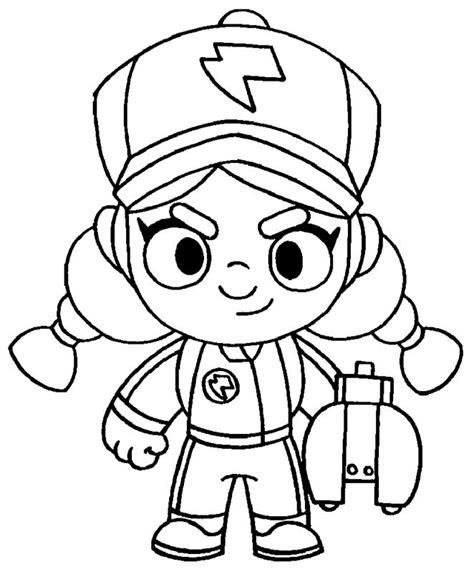 Kolorowanka Red Dragon Jessie Brawl Stars Zabawy Z Dzie Mi