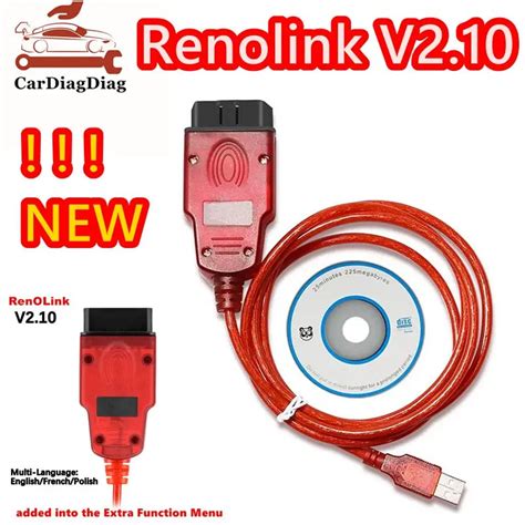 2024 Professional Renolink V2 10 OBD2 Cable For Renault Car Auto Tool