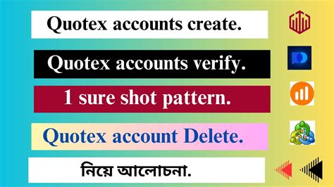 Quotex Accounts Create And Verify Quotex 1 Sure Shot Pattern Quotex