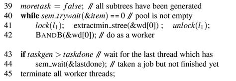 parallelization of a branch and bound algorithm on multicore systems