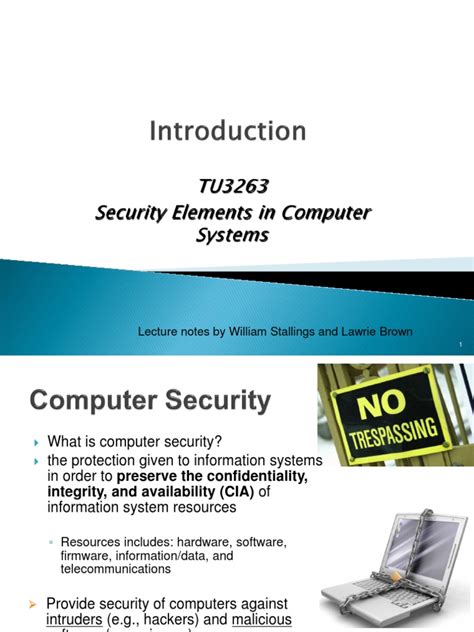 introduction to computer securitych01 pdf computer security security