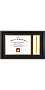 Amazon Golden State Art Wood Diploma Tassel Shadow Box 11x22