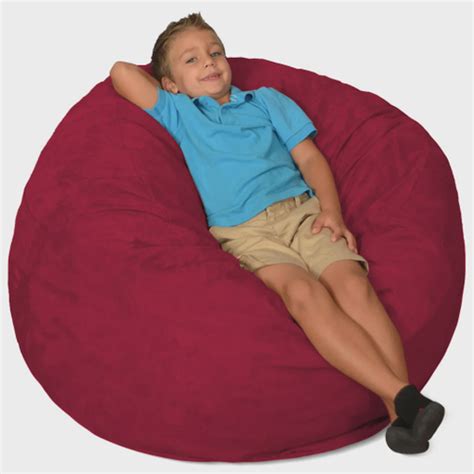 Puff Redondo Gigante Cama Infantil Sem Enchimento Em Suede 80cm No Shoptime