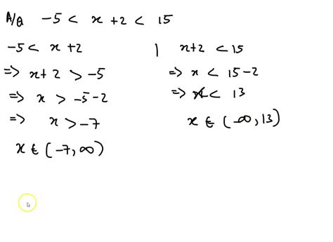 solved solve and write interval notation for the solution set then graph the solution set 5
