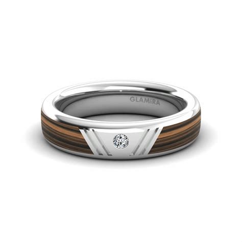 Pedir Anillo De Boda Confident Wind 5 Mm En 14k Oro Blanco Zirconia