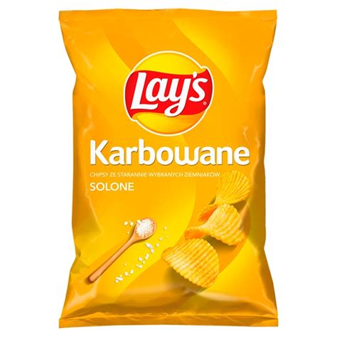Lay S Chipsy Ziemniaczane Karbowane Solone G Taniej