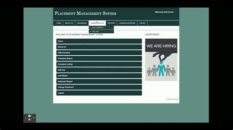 placement management system php and mysql project source code php mysql crud project youtube