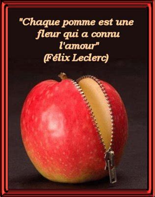 Citations et Panneaux Facebook à partager La pomme est le fruit de l amour