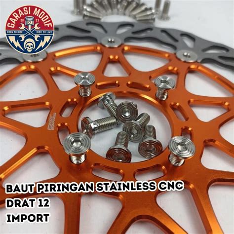 Jual BAUT PIRINGAN STAINLESS BAUT DISC STAINLESS SS DRAT 12 BAUT DISC