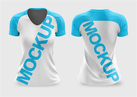 Arte Vetor Camisa Mockup Editavel CDR CorelDraw Feminina Gola Canoa I