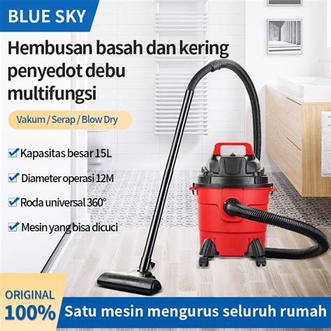 Jual BLUE SKY Vacuum Cleaner 15L 3 In1 Sedot Basah Kering Vacum Blower