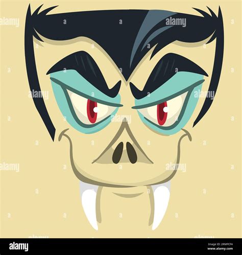 Feliz Halloween Conde Drácula cara avatar Lindo personaje de vampiro