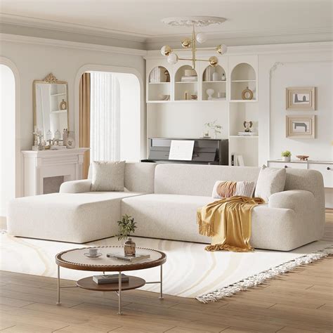 P PURLOVE Moderno sofá modular en forma de L estilo simplificado