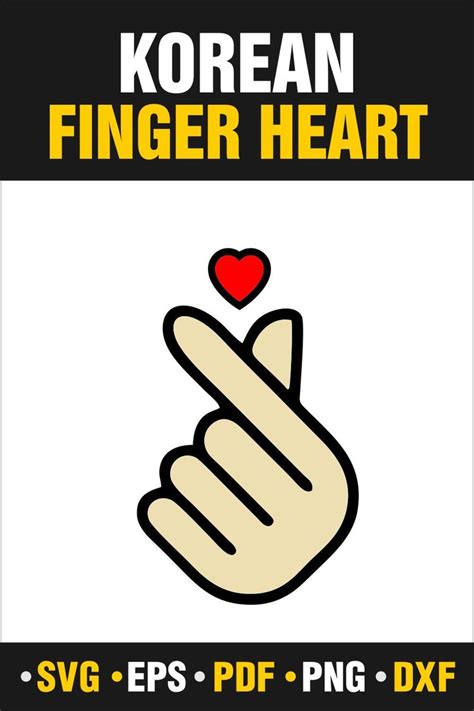 The Korean Finger Heart Is Shown In This Image