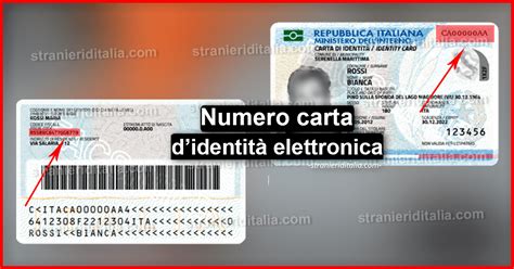 Qual è il numero carta didentità elettronica Stranieri d Italia