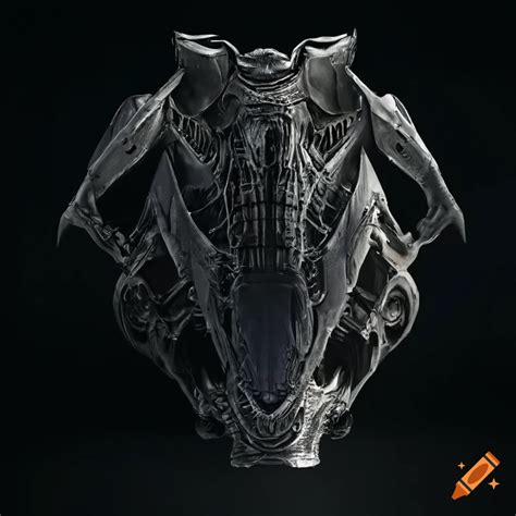 Biomechanical Robot Shield Design By H R Giger On Craiyon