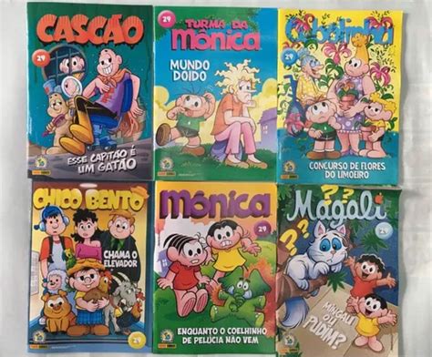 6 Gibis Turma Da Mônica Volume 29 2023 Panini Mônica Cebolinha Cascão
