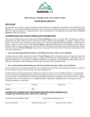 Fillable Online Disclosure Authorization And Consent Form Fax Email