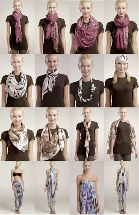 How To Tie A Scarf 4 Scarves 16 Ways Video Ways To Tie Scarves Ways
