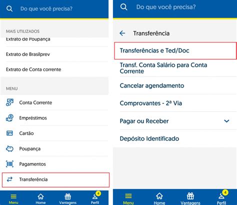 Como Fazer TED No Banco Do Brasil Internet Banking E App