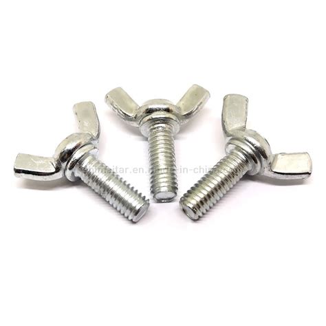 Machine Wing Butterfly Thumb Screw Custom Bolts And Nuts Stainless