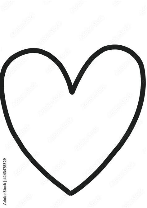 Vecteur Stock Set Svg Heart Svg Sketch Heart Silhouette Simple