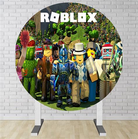 Painel Redondo Sublimado Roblox PNR366