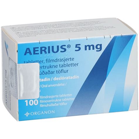 AERIUS 5 Mg Filmtabletten 100 St Mit Dem E Rezept Kaufen Shop Apotheke