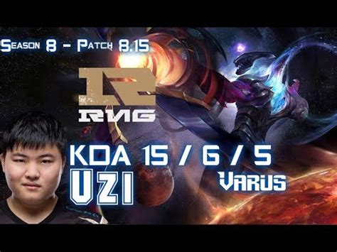 Rng Uzi Varus Vs Ezreal Adc Patch Kr Ranked Youtube