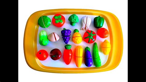 Aprende Los Nombres De Frutas Y Verduras Jugando Velcro Juego Y