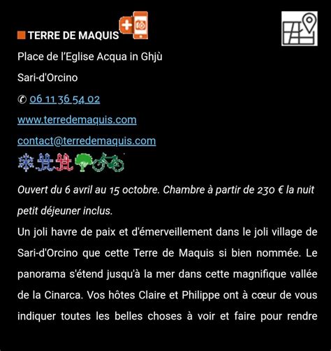 Terre de Maquis Petit futé 2023 des meilleures chambres dhôtes
