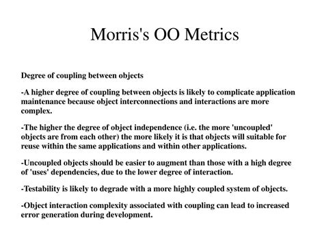 ppt object oriented metrics powerpoint presentation free download id 1411109