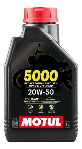 Aceite Moto 4t 5000 20w50 Semi sintético Motul 1l