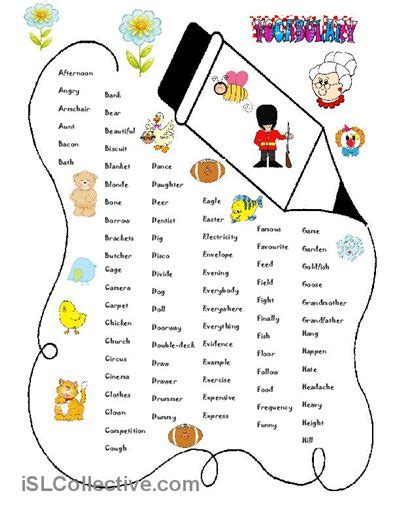 Esl Worksheets For Beginners Vocabulary
