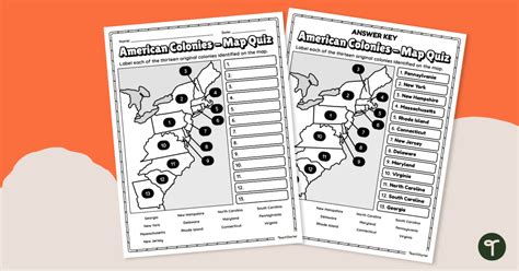 Colonies Map Quiz Colonies Map Worksheet Blank Colonies Map